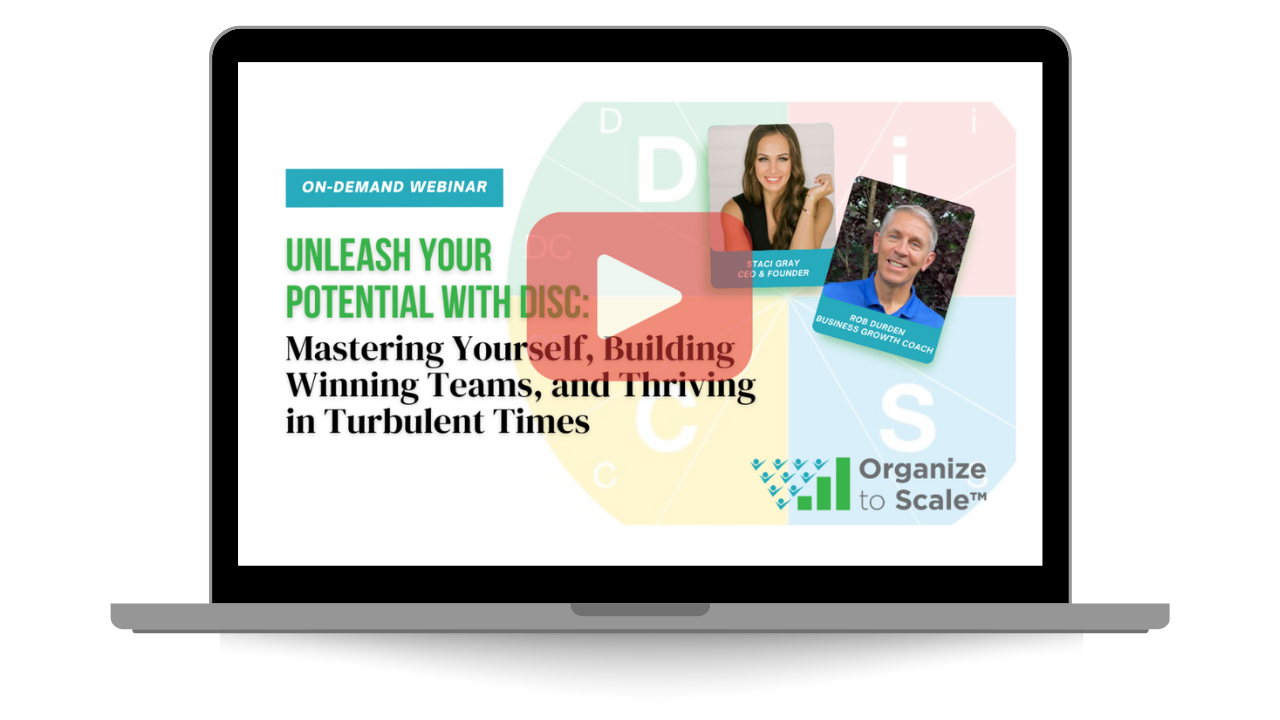 DISC On-Demand Webinar - Organize to Scale™